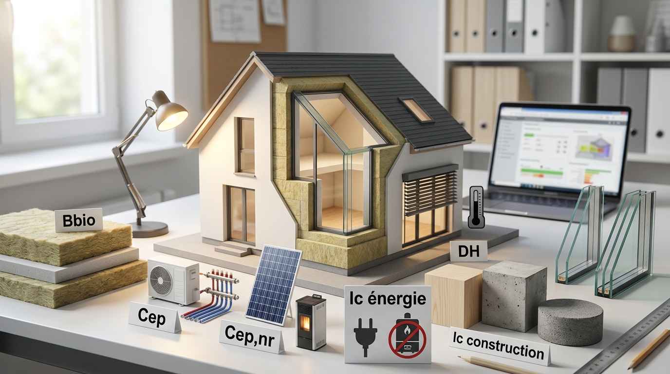 Bbio, Cep, Ic, DH : comprendre les indicateurs de la RE2020